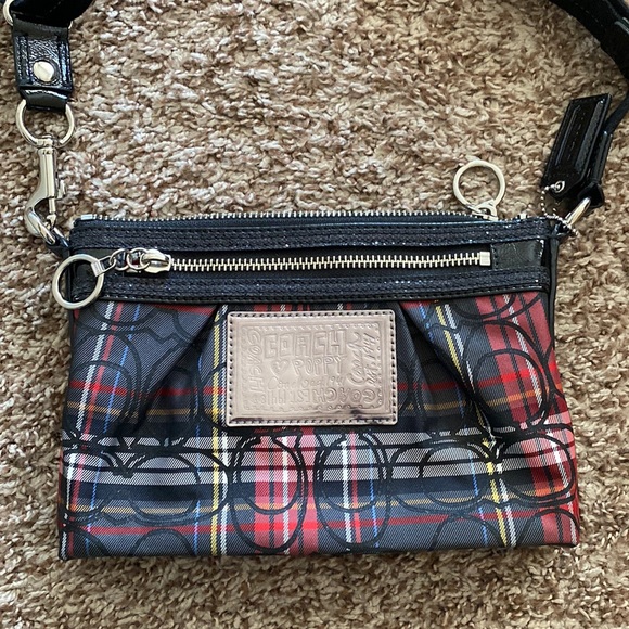 Coach | Bags | Coach Poppy Bag Crossbody Purse Plaid | Poshmark